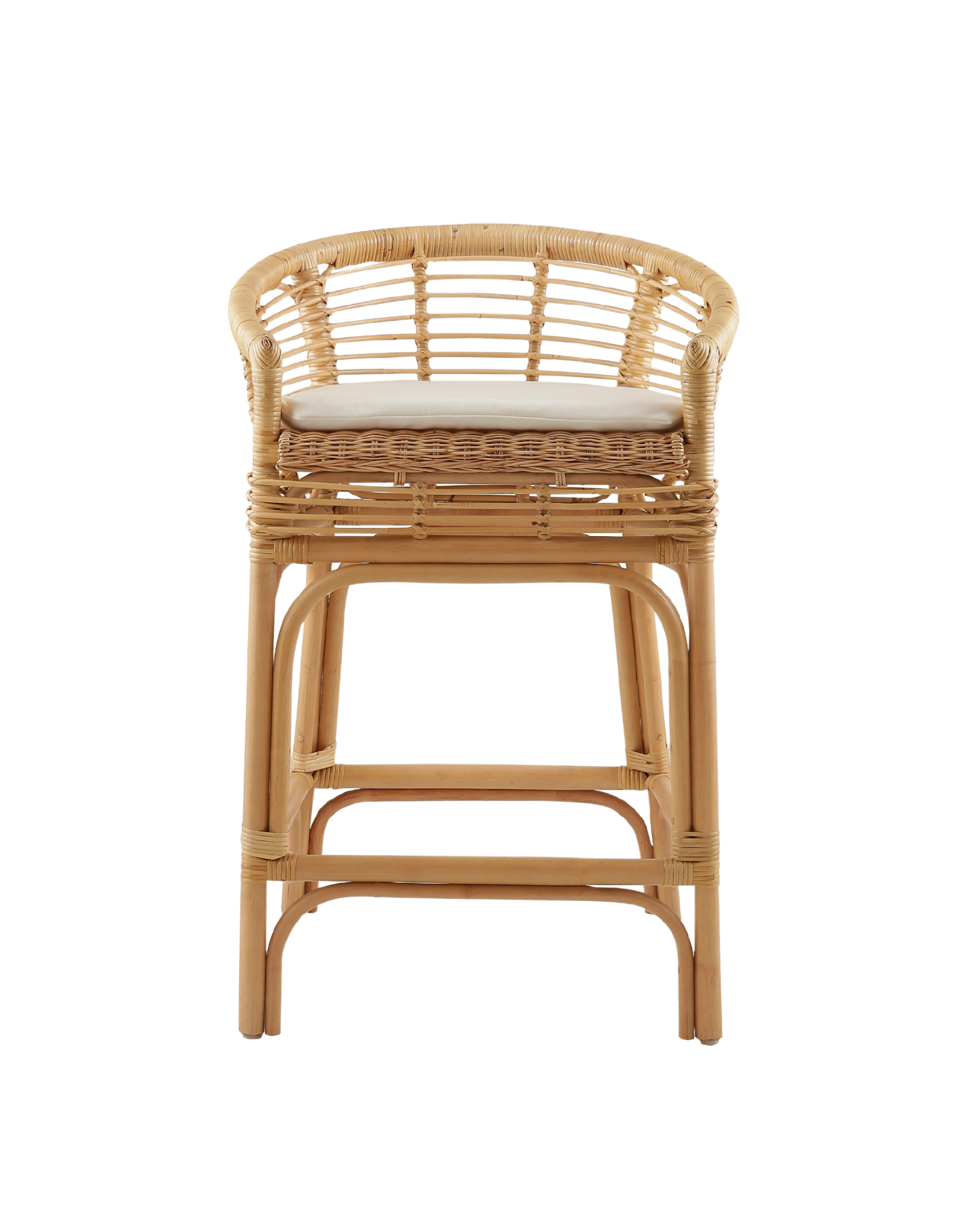 Padma Curved Rattan Counter Stool – The Bali Brand